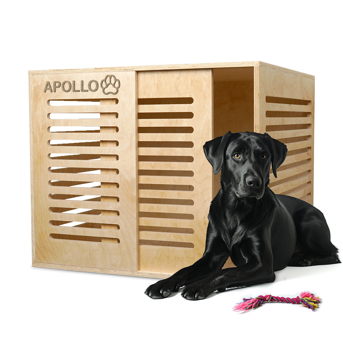 Personalized wooden dog house – PromiDesign.com